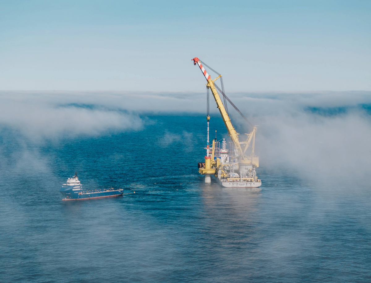 Jan De Nul Installs First Foundation at RWE’s Thor Offshore Wind Farm