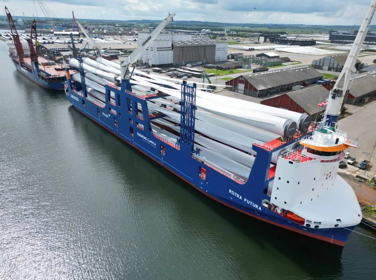 Rotra Futura RoRo Vessel Enters Offshore Wind Operations